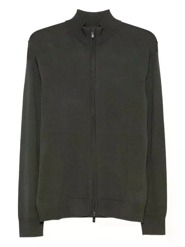 Emporio Armani Zip-up Wool Sweater