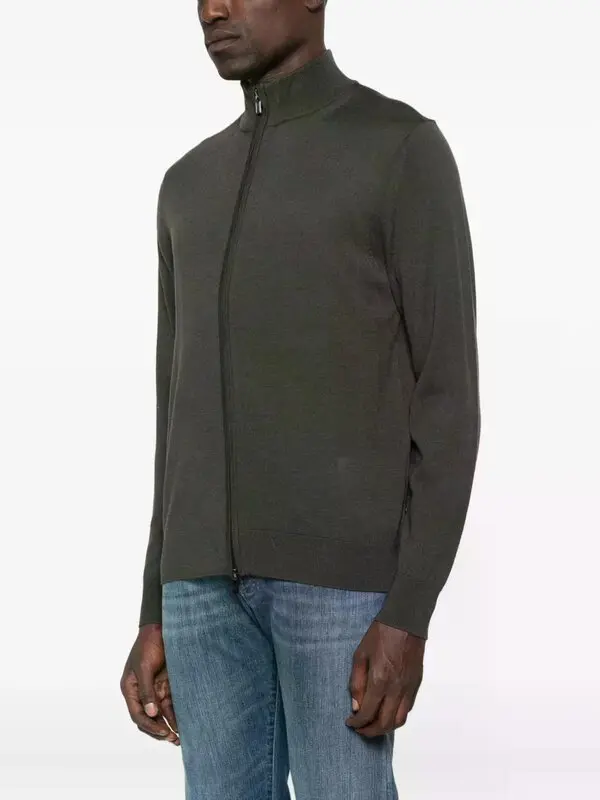Emporio Armani Zip-up Wool Sweater