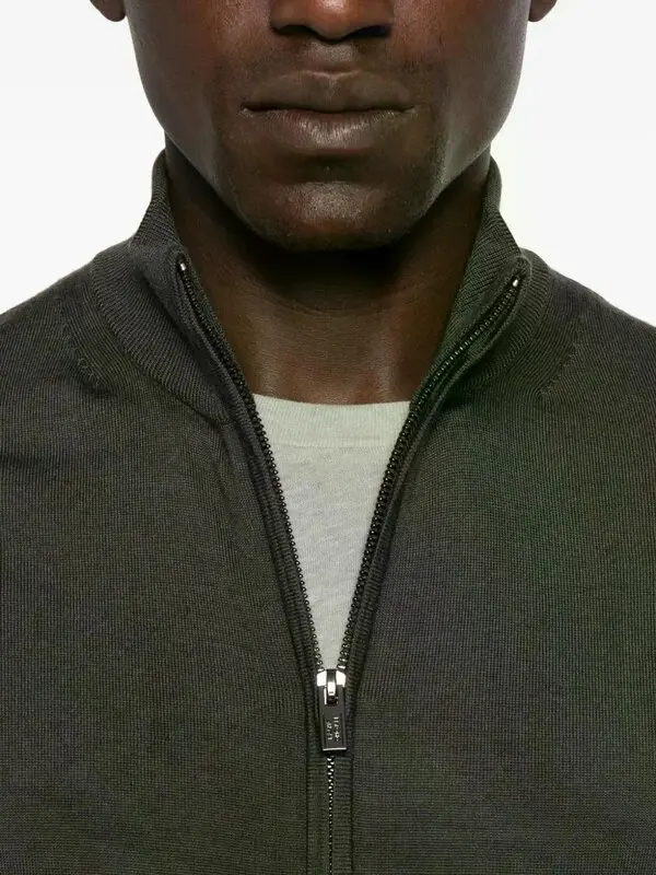 Emporio Armani Zip-up Wool Sweater