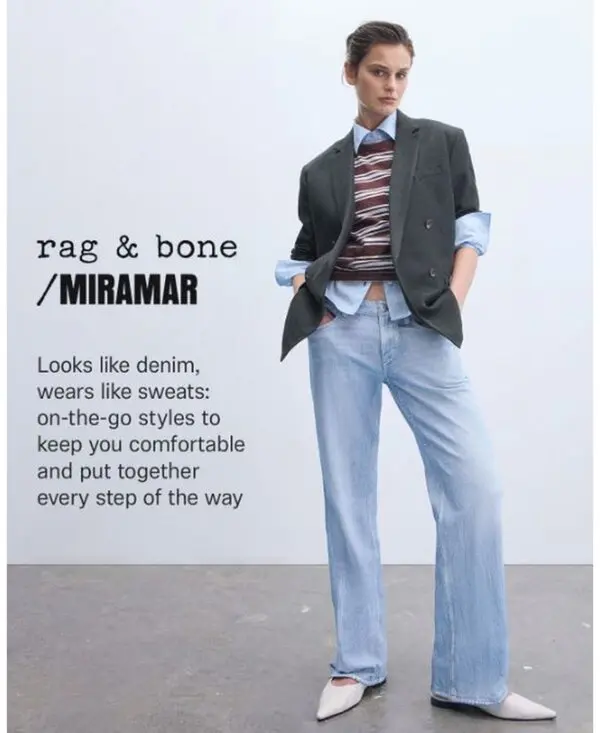 Rag & Bone Miramar Sofie Wide Leg Jeans - Venice