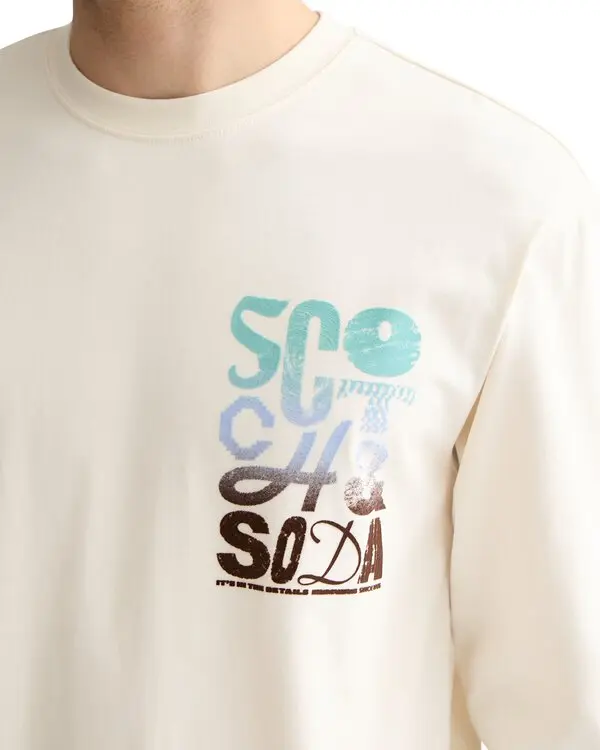 Scotch & Soda Relaxed Fit Logo Artwork Tee