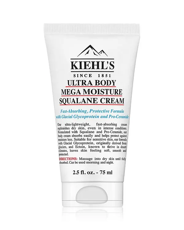 KIEHL'S SINCE 1851 Ultra Body Mega Moisture Squalane Cream 2.5 Oz - No Color