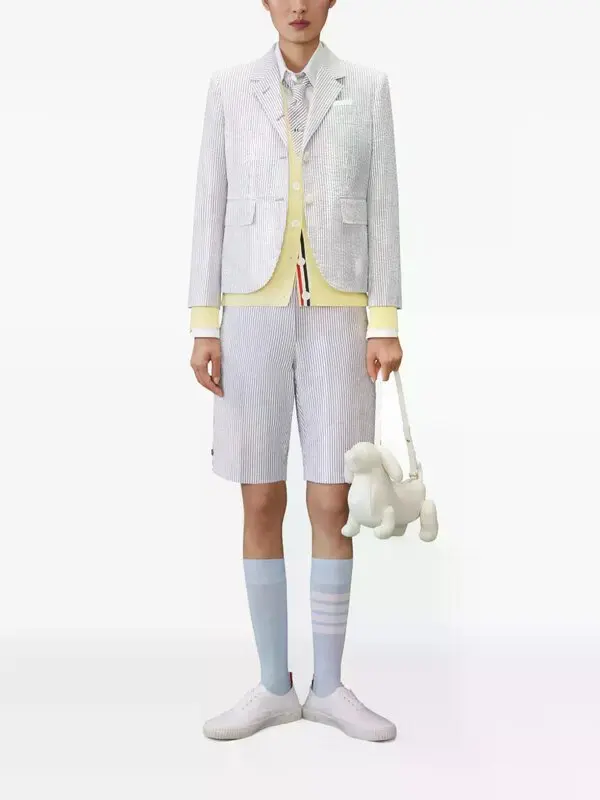 Thom Browne Four-bar Sleeve-detail Cardigan - Yellow