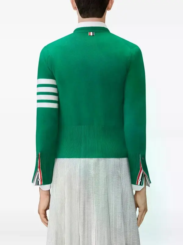 Thom Browne Four-bar V-neck Cashmere Cardigan