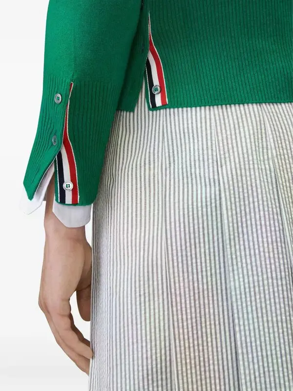 Thom Browne Four-bar V-neck Cashmere Cardigan