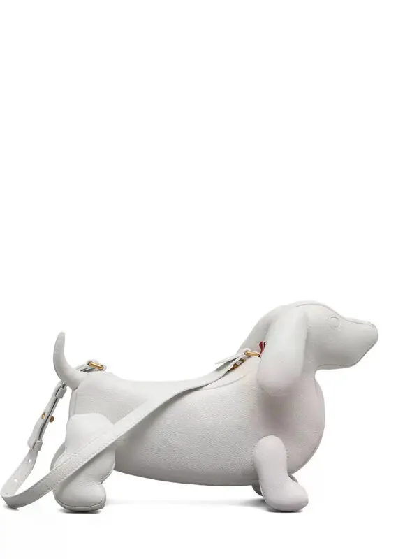 Thom Browne Hector Leather Shoulder Bag - White