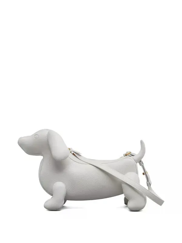 Thom Browne Hector Leather Shoulder Bag - White