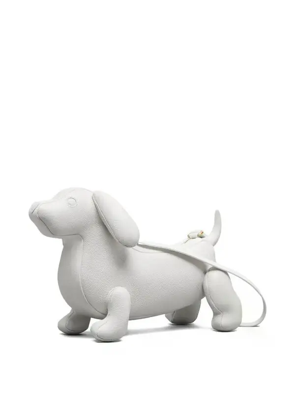Thom Browne Hector Leather Shoulder Bag - White