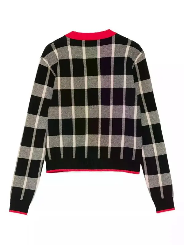 MSGM Checked Cardigan