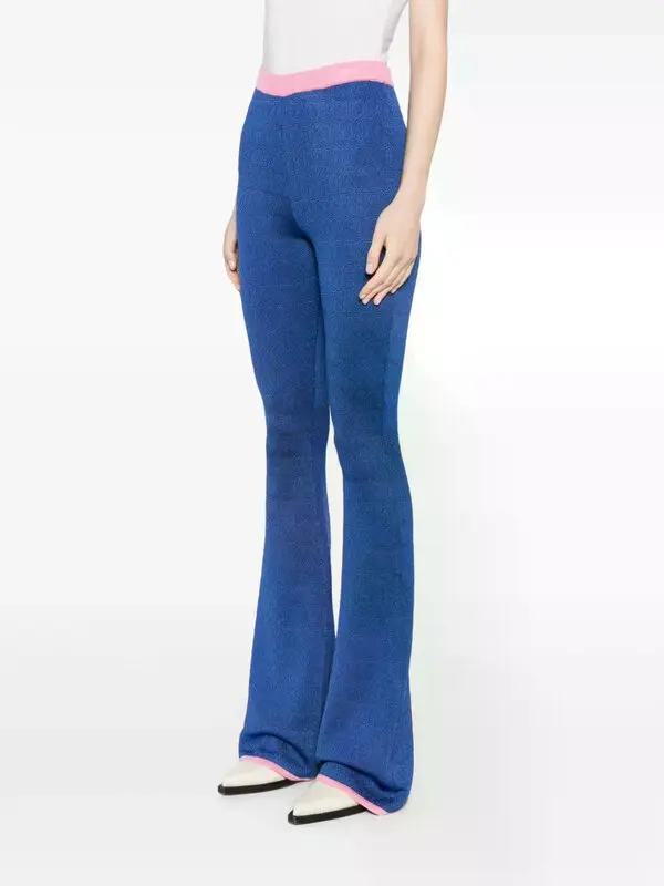 Bally Patterned Jacquard Flared Trousers