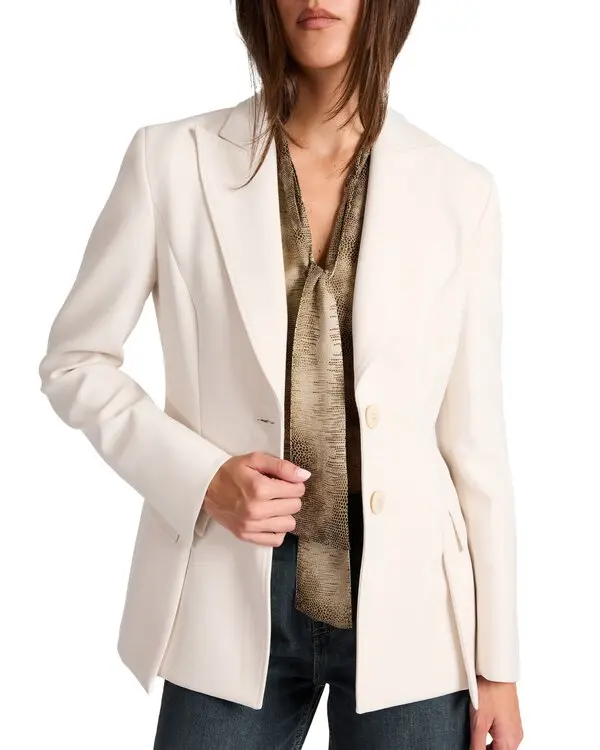 Santorelli Mimi Soft Stretch Crepe Double Button Jacket