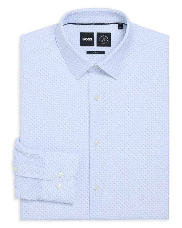 BOSS Hank Slim Fit Stretch Button-front Shirt