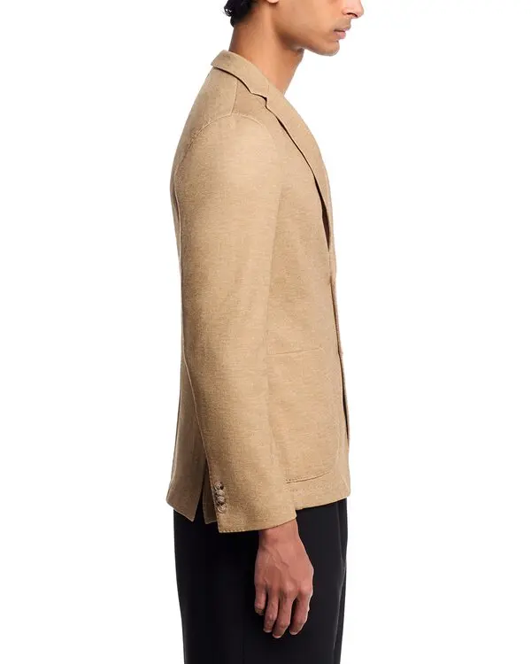 BOSS Hanry Melange Jersey Slim Fit Sport Coat - Medium Beige