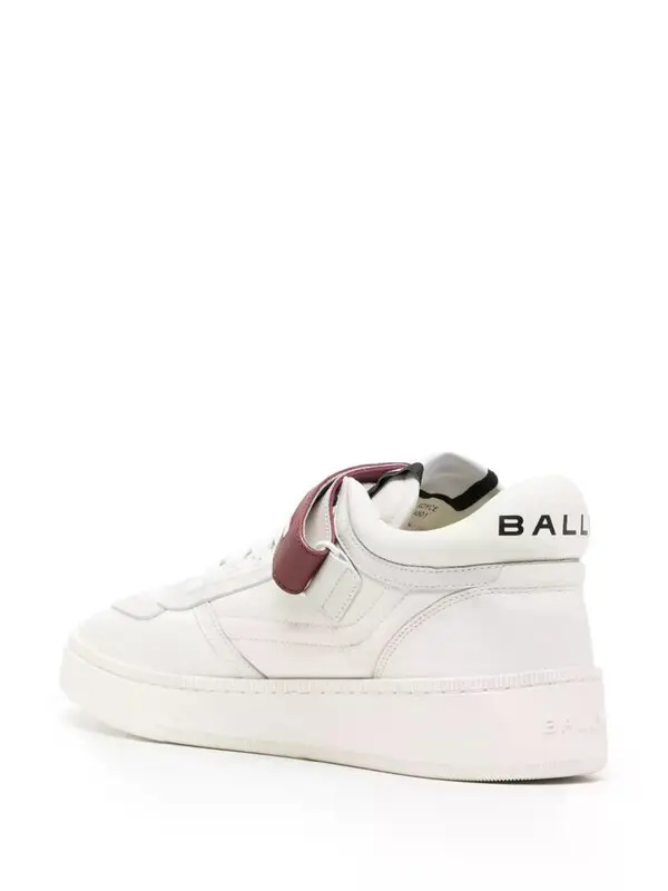 Bally Leather Sneakers With Logo Patch