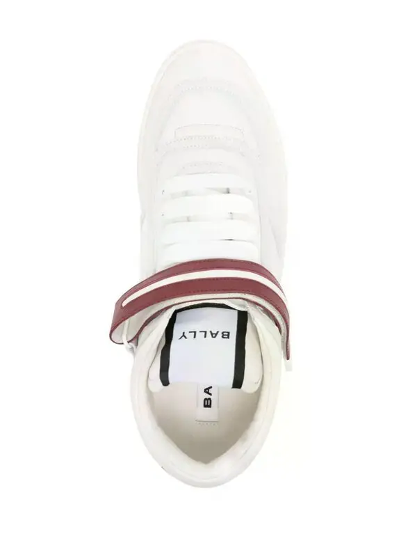 Bally Leather Sneakers With Logo Patch