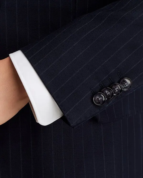 BOSS H-huge Chalk Stripe Slim Fit Suit