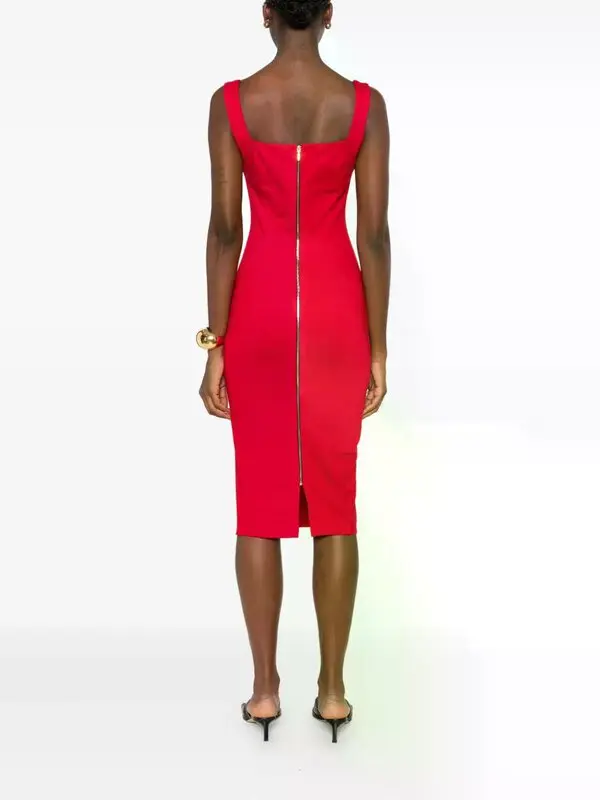 ROSERRY Kensington Square-neck Midi Dress