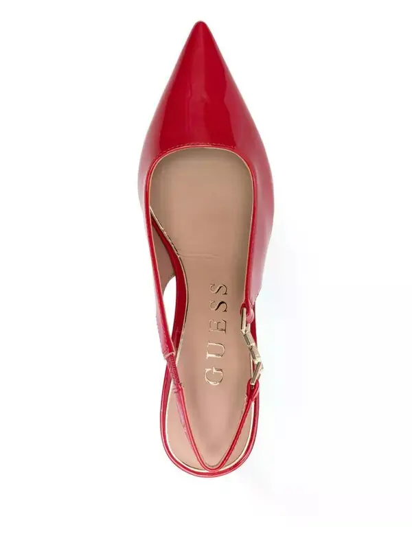 Guess 85mm Stiletto Slingback Pumps - Red