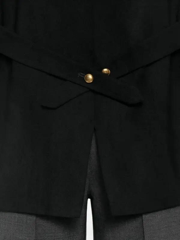 P.a.r.o.s.h Button-fastening Wool-blend Gilet - Black
