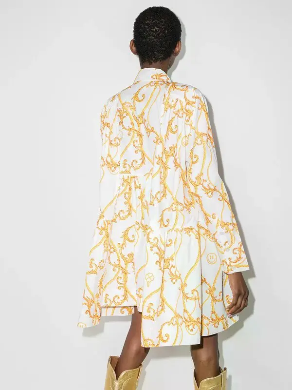 GANNI Baroque-print Mini Dress