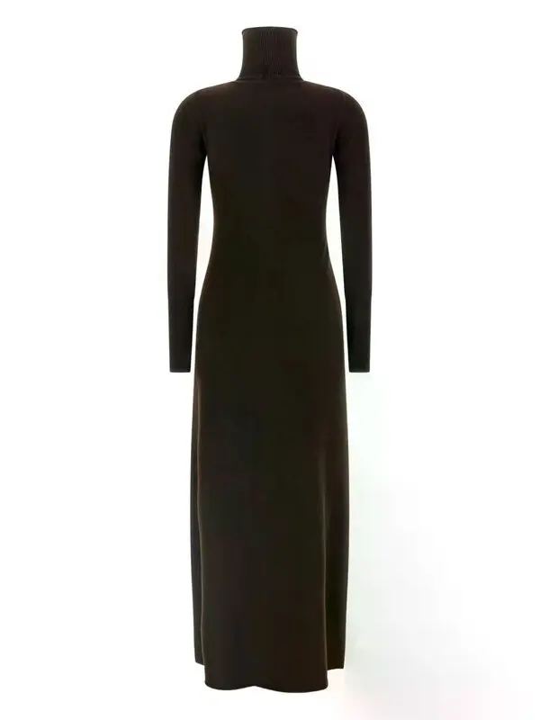 TOM FORD High-neck Button Maxi Dress