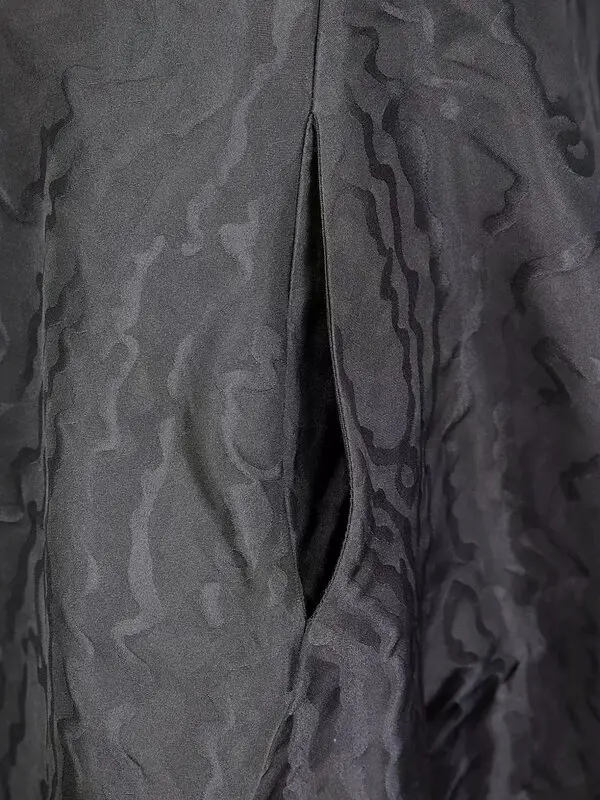 M.S.M. Textured-effect A-line Midi Skirt