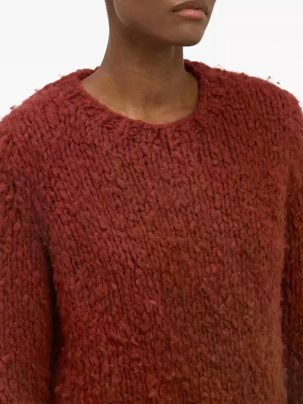 Gabriela Hearst Textured Crew-neck Sweater