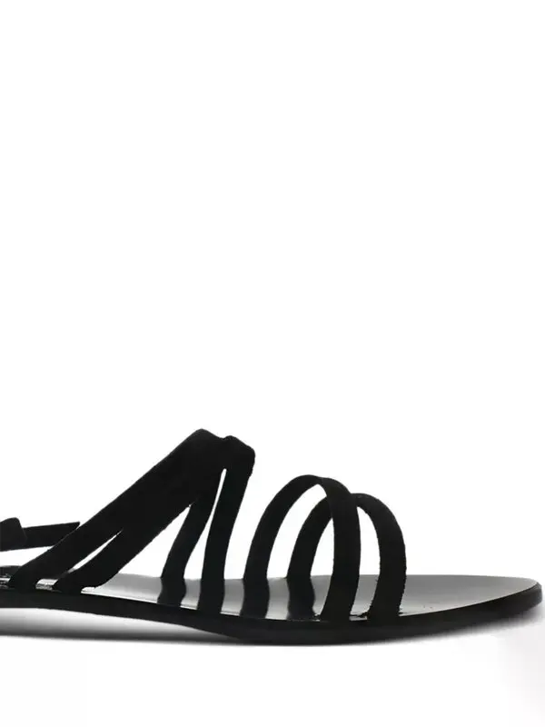 CAPRI POSITANO SANDALS Strappy Leather Flat Sole Sandals