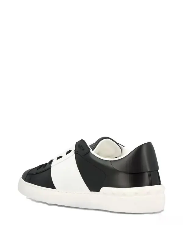 Valentino Garavani Open Leather Low-top Sneakers - Black
