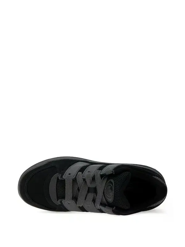 Adidas Forum 2000 Three-stripe Suede Sneakers - Black