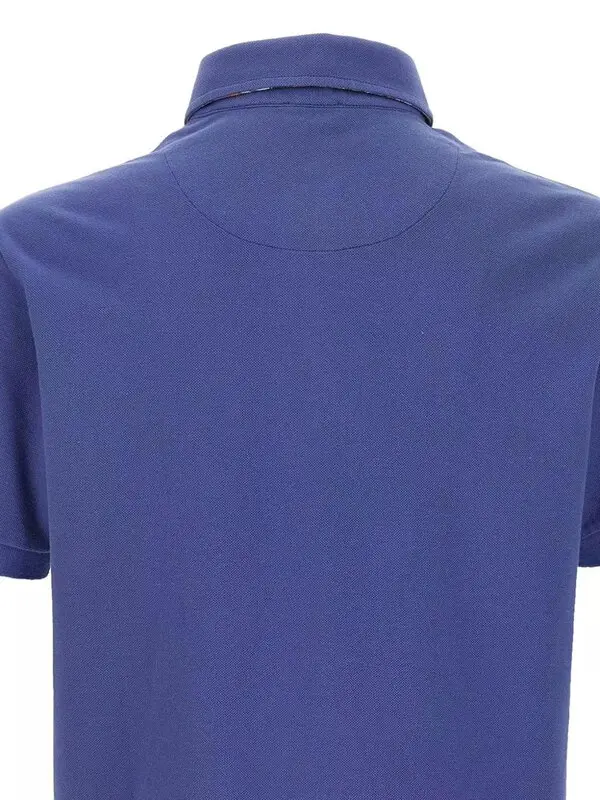 Etro Paisley-print Button Polo Shirt - Blue