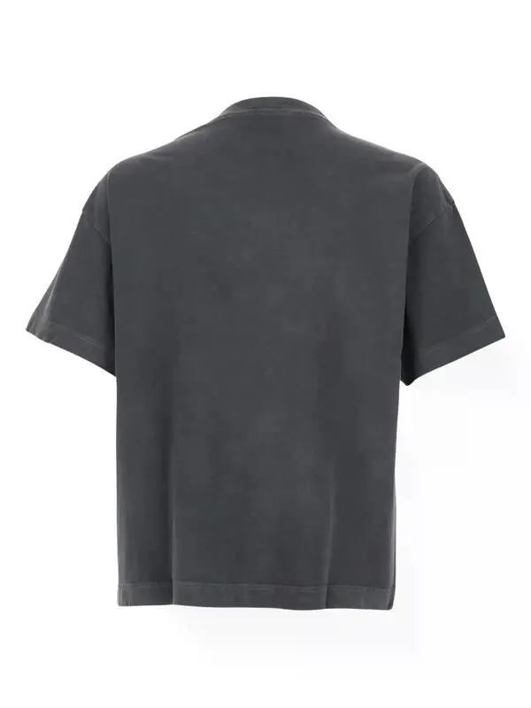 Palm Angels Neck-logo Spray-paint T-shirt