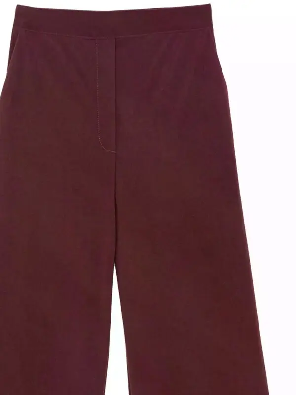 Malìparmi Cuffed-hem Zip-fastening Trousers - Red