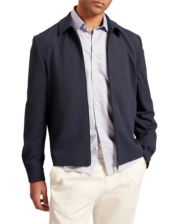 Ted Baker London Woven Texture Harrington Jacket