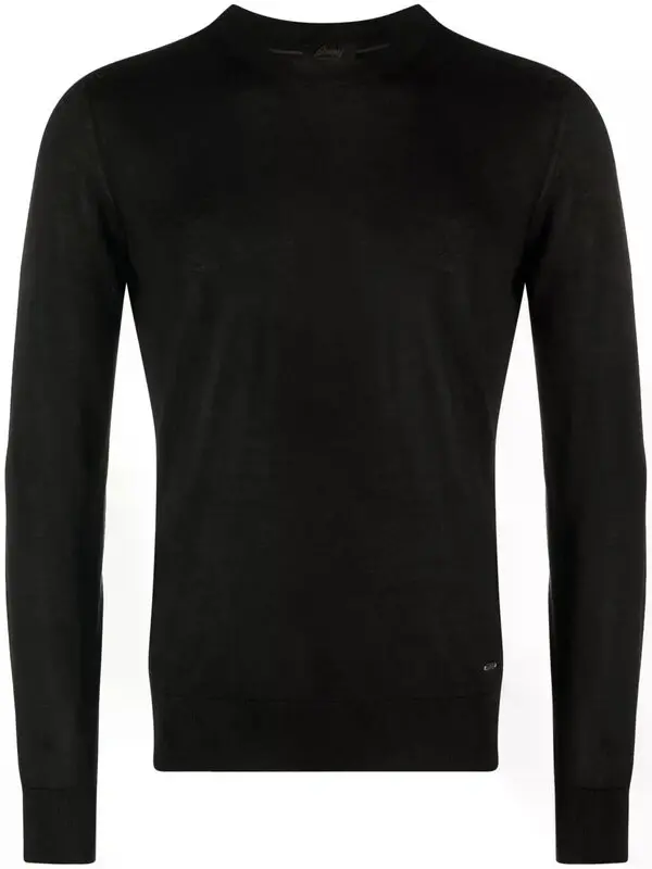 Brioni Crew-neck Cashmere-silk Jumper