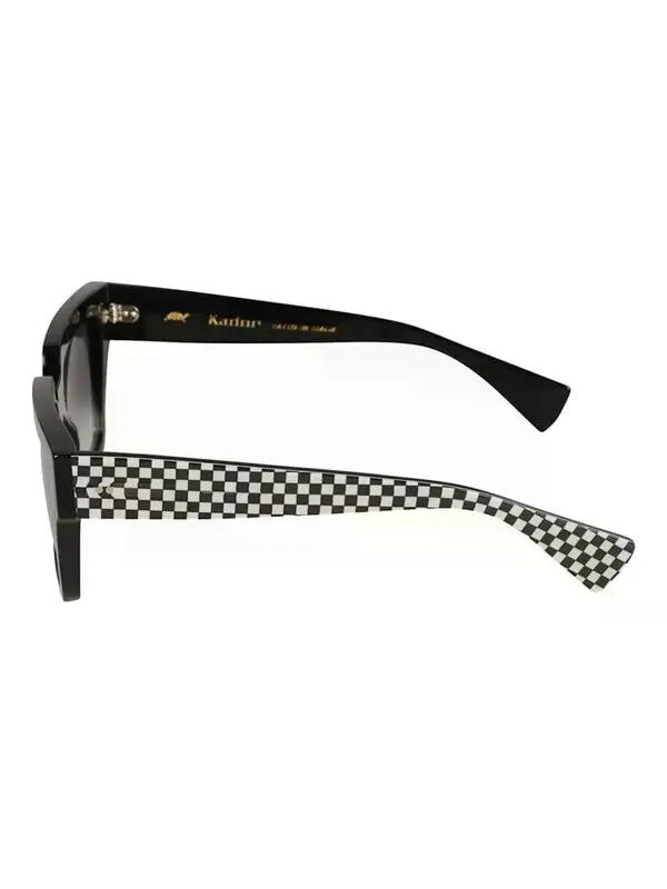 Kàdor Checkered Square Frame Sunglasses