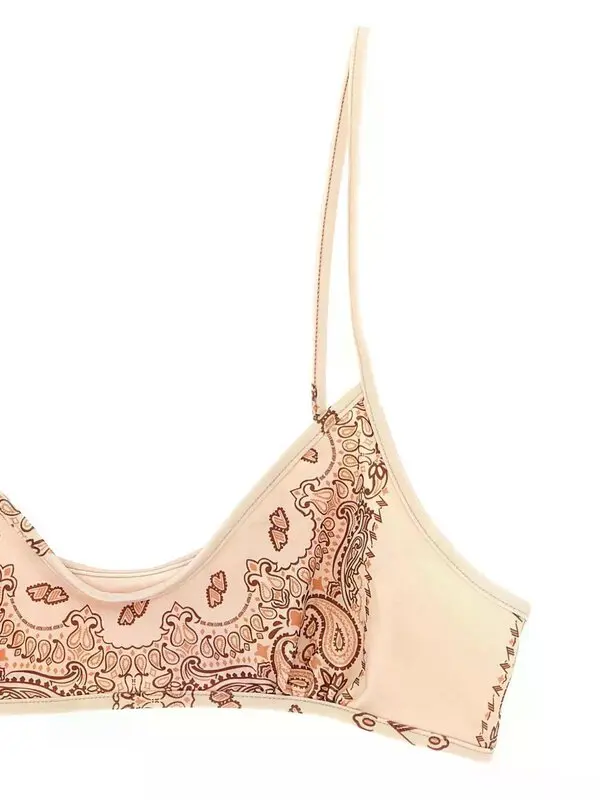 Attico Paisley Print Bikini