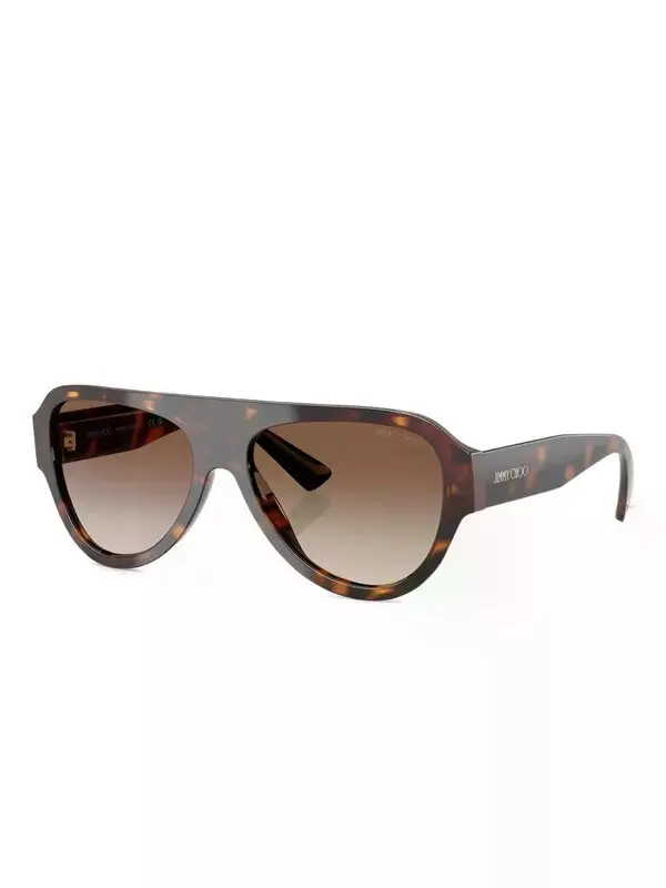 JIMMY CHOO Tortoiseshell Pilot Sunglasses