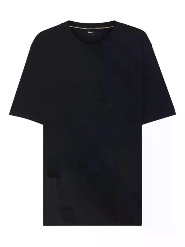 BOSS Textured Crew-neck T-shirt