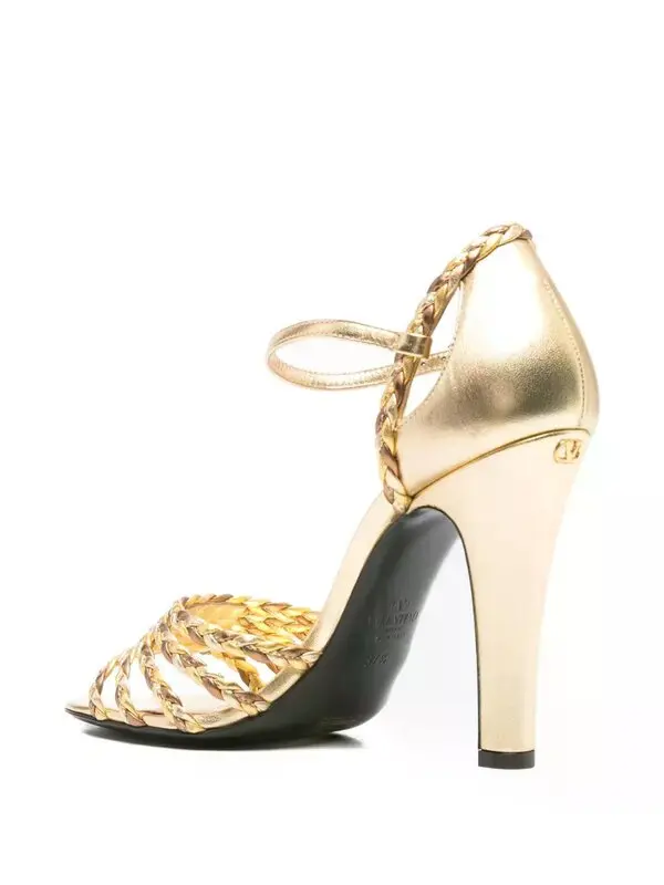 Valentino Garavani 100mm Braided Sandals
