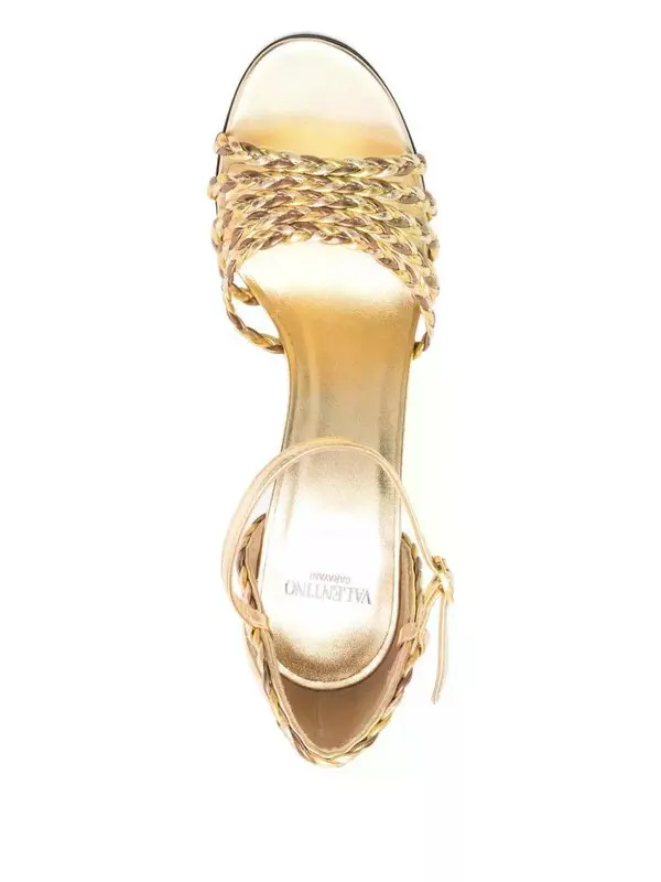 Valentino Garavani 100mm Braided Sandals