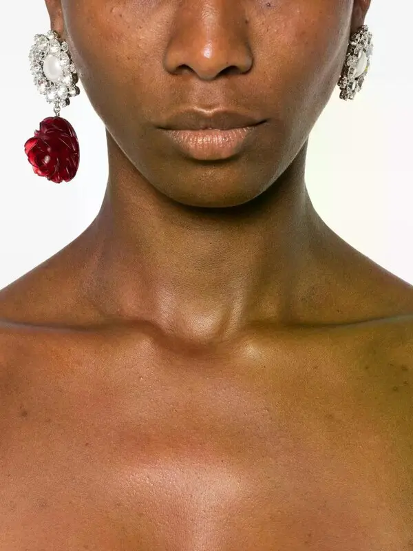 Magda Butrym Rose Crystal-embellished Earrings