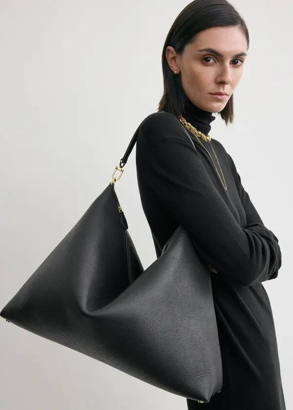 TOTEME Bevel Grained-leather Bag