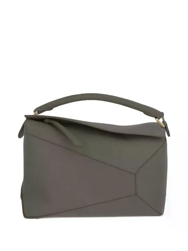Loewe Mini Embossed-logo Top-handle Tote Bag - Green