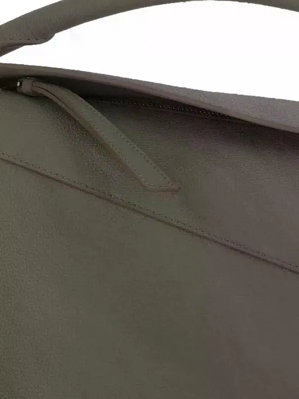 Loewe Mini Embossed-logo Top-handle Tote Bag - Green