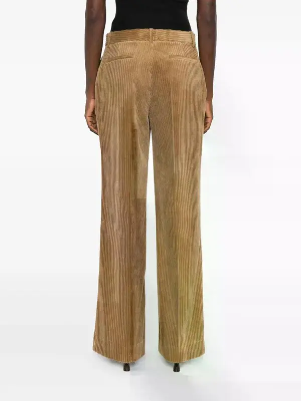 P.a.r.o.s.h Corduroy Straight Trousers - Brown