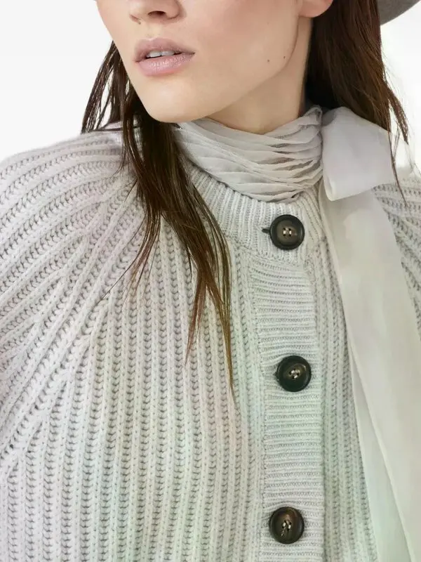 Brunello Cucinelli Felt Fedora With Braided Leather Band And Monili Detailing
