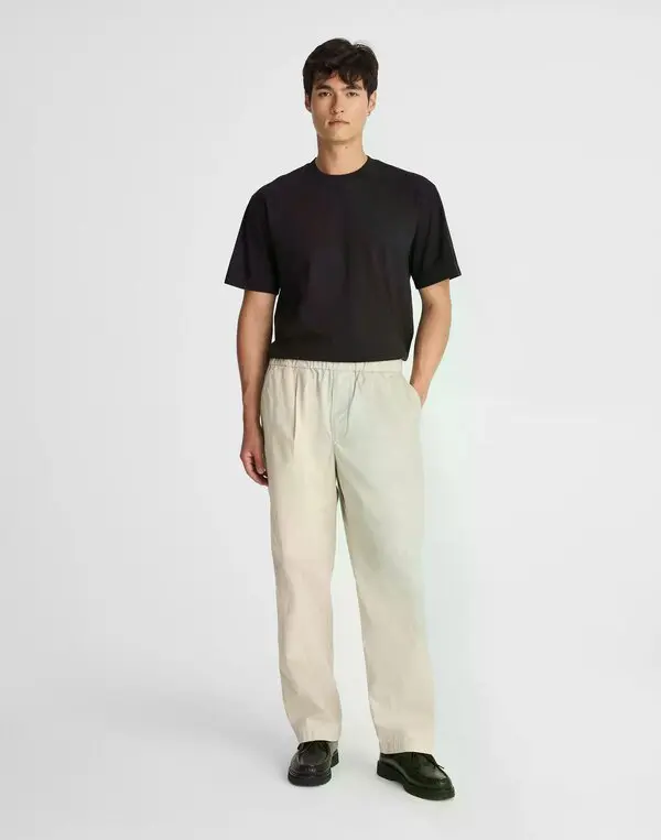 Madewell Pleated Poplin Pull-on Pant