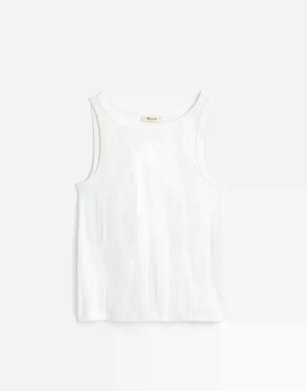 Madewell Regenerative Cotton High-neck Tank - White