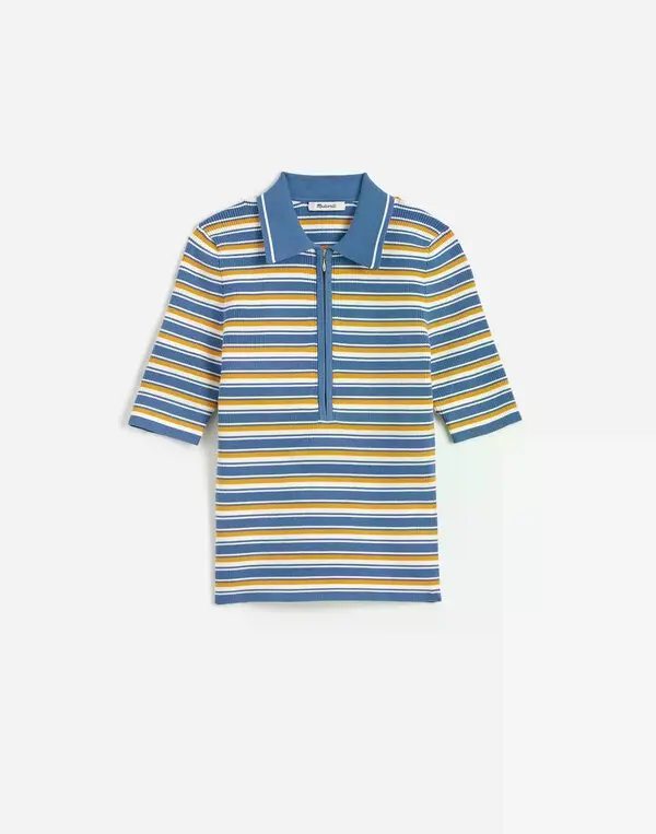 Madewell Half-zip Johnny-collar Polo